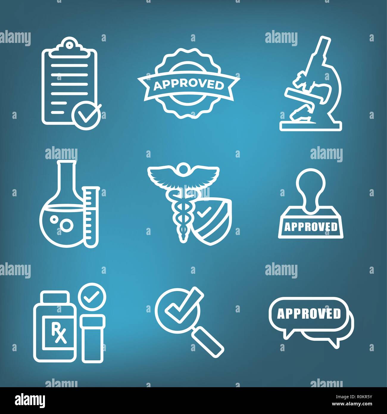 Food and drug administration icon logo hi-res stock photography and ...