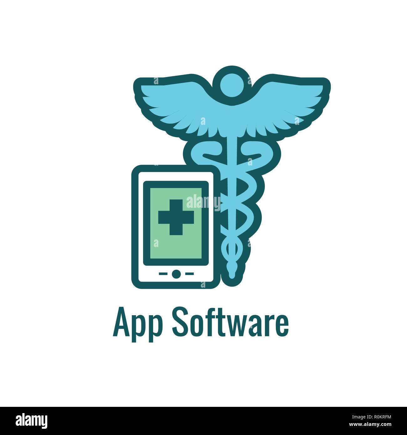 Telemedicine abstract idea - icons illustrating remote health and ...