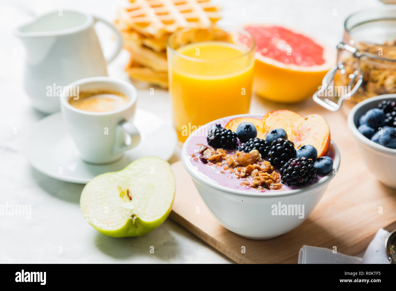 Breakfast and lunch concept - traditional food Stock Photo - Alamy
