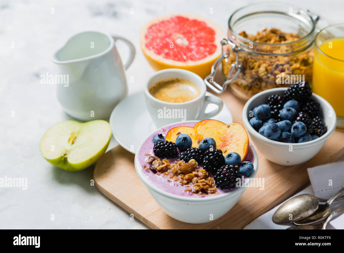 Breakfast and lunch concept - traditional food Stock Photo - Alamy