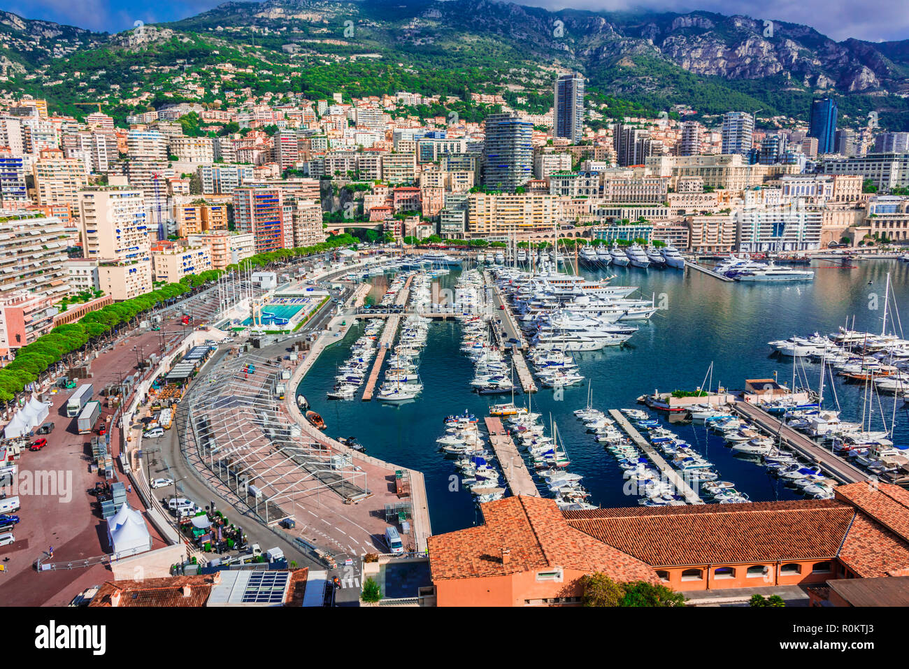 View of the city of Monaco. French Riviera Stock Photo - Alamy