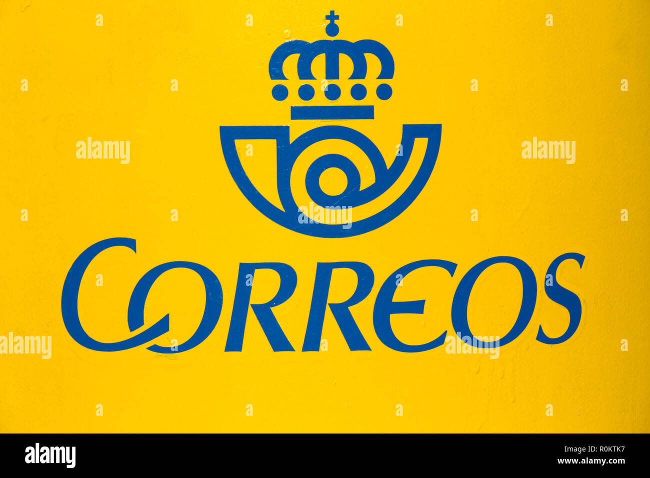 Symbol of the spanish post office Stock Photo - Alamy
