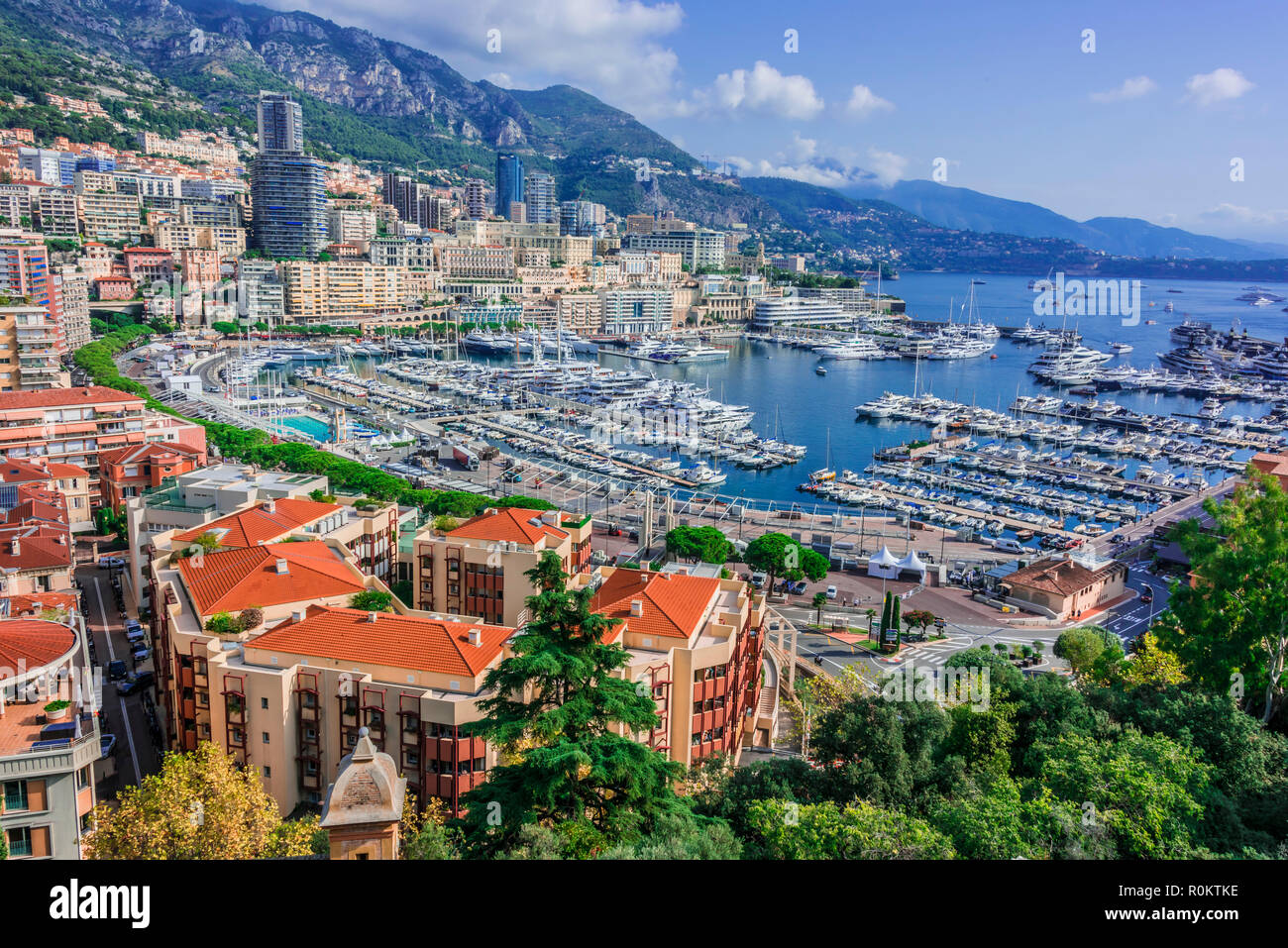 View of the city of Monaco. French Riviera Stock Photo - Alamy