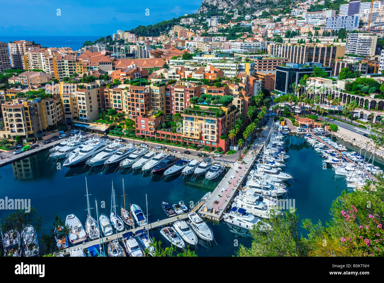 View of the city of Monaco. French Riviera Stock Photo - Alamy