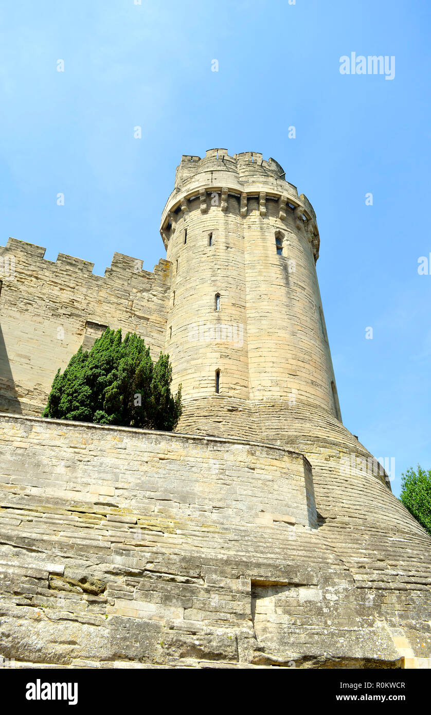 The historical medieval Warwick Castle in Warwickshire Stock Photo - Alamy