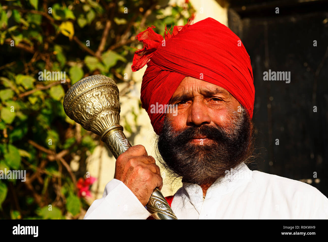 Palace guard at Fort Barli, Rajasthan, India Stock Photo - Alamy