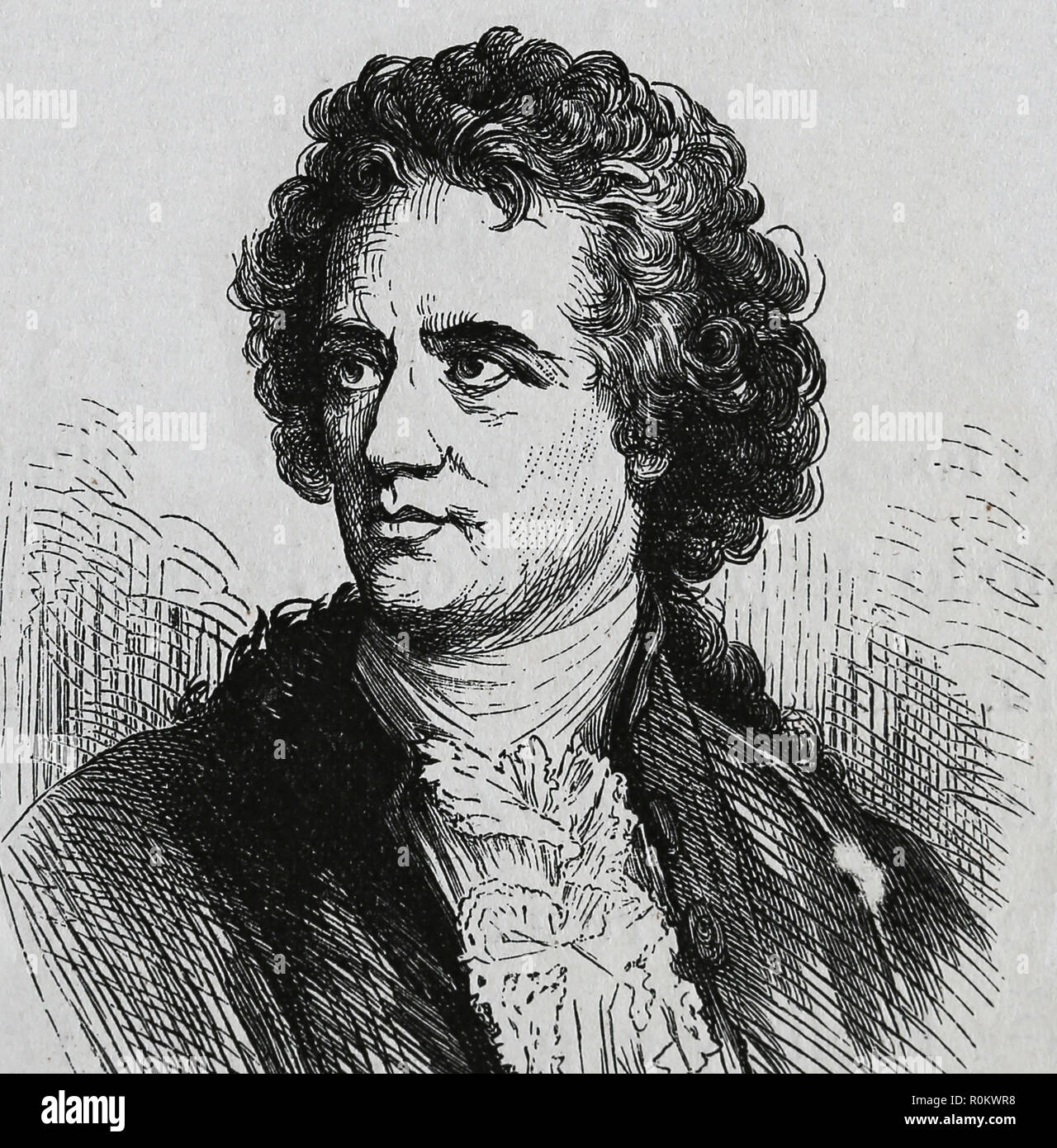 Johann wolfgang von goethe 1749 1832 german poet hi-res stock ...