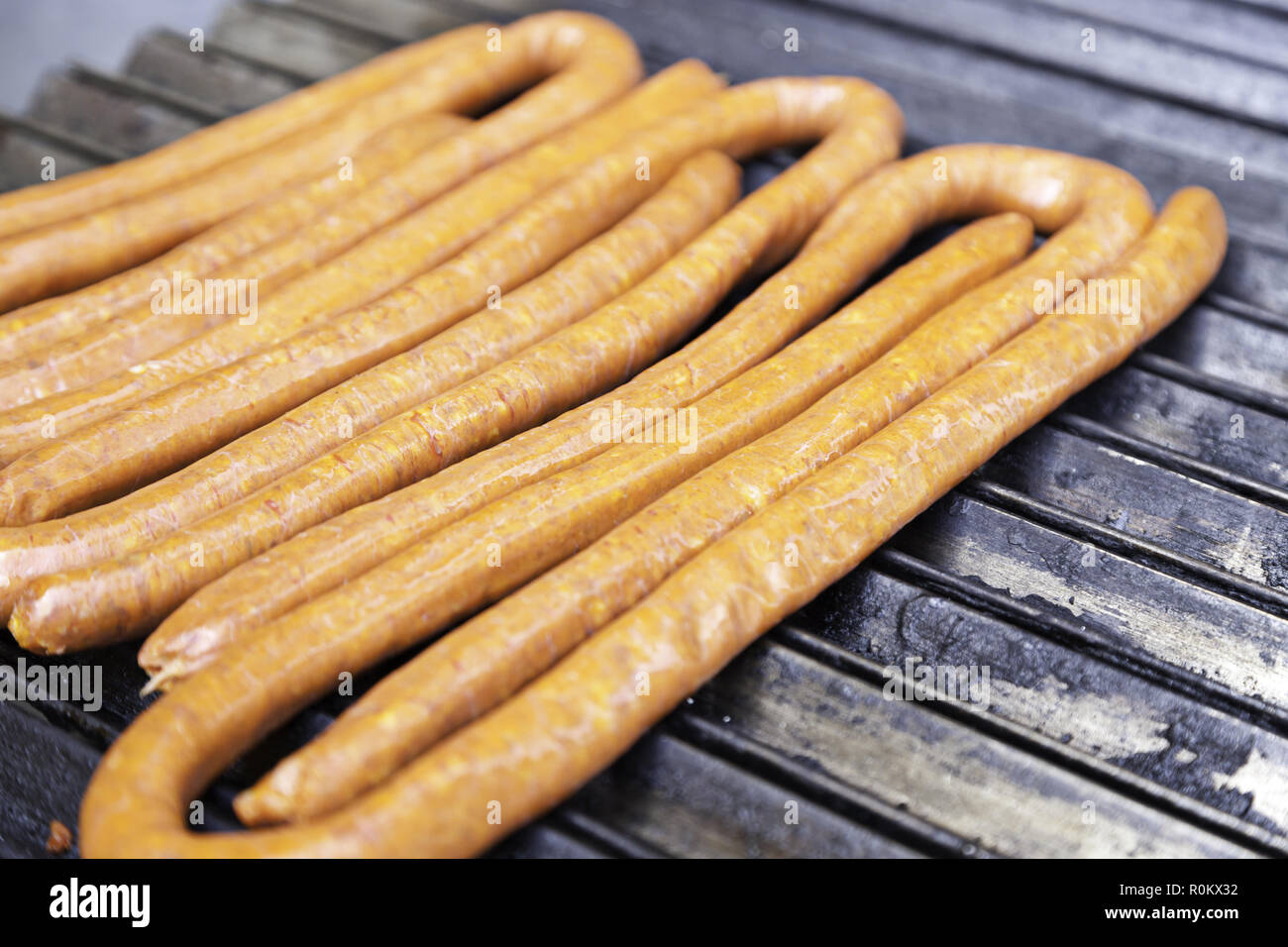 Grilled Spanish Chorizo??, red sausage typical of Spain, food for ...