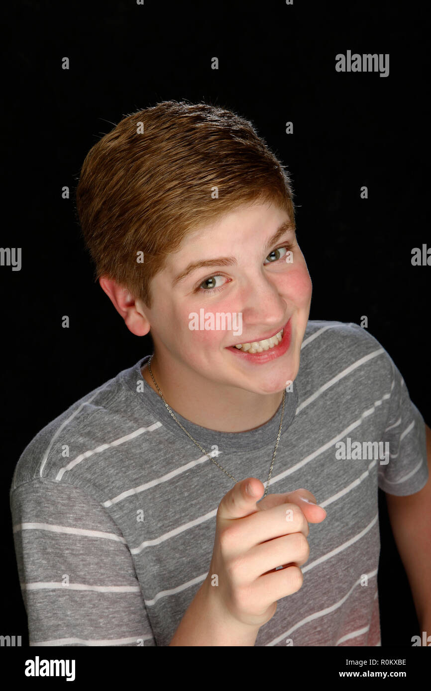 Teenage Boy Salesman Stock Photo - Alamy