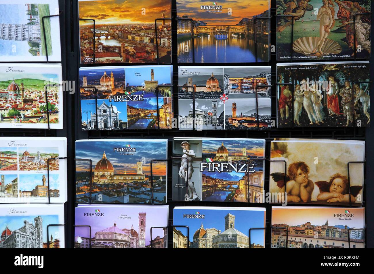 Postcards of Florence Stock Photo - Alamy