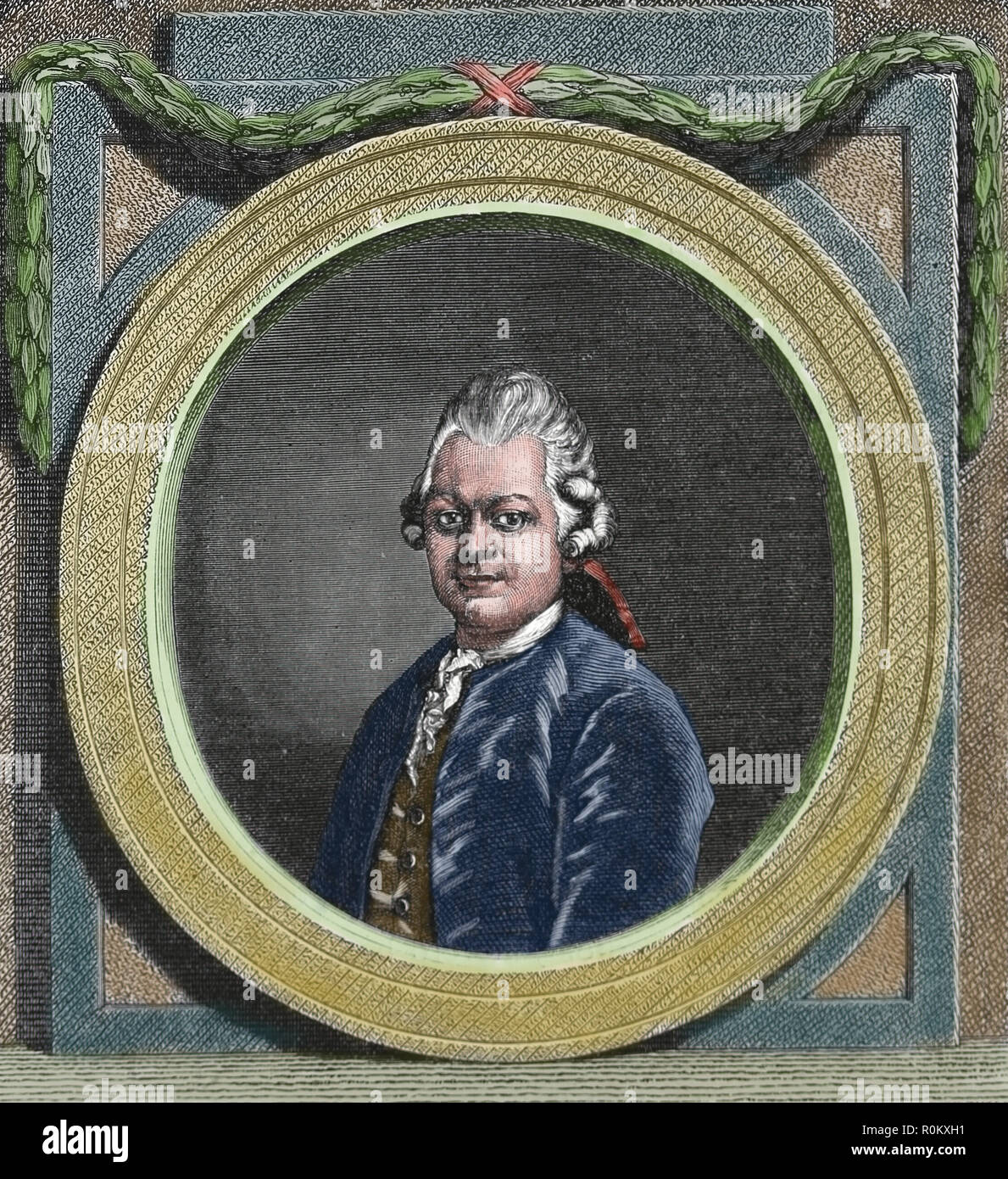 Gotthold Ephraim Lessing (1729-1781). German writer and drramatist ...