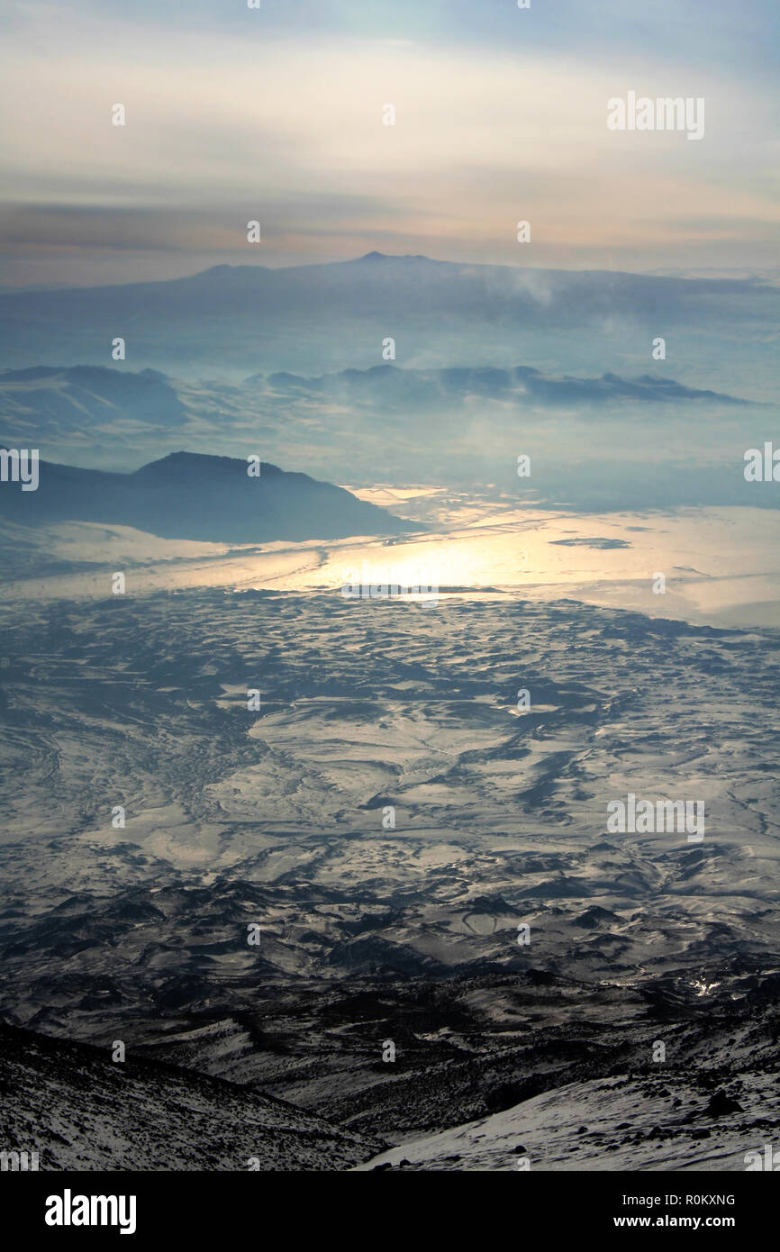 Igdir plain, from Mount Agri (Ararat). This picture was taken in the ...