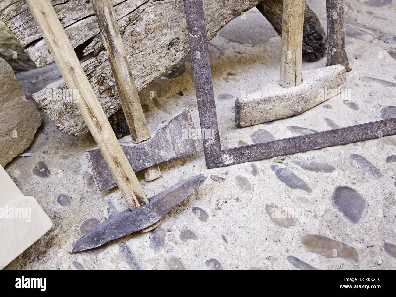 Medieval carpentry tools hi-res stock photography and images - Alamy