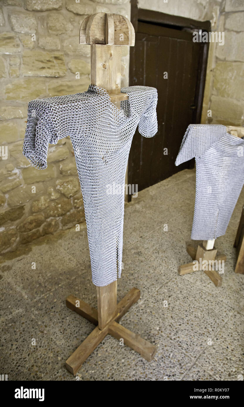 Ancient chain mail, detail of a old metal medieval armor Stock Photo ...