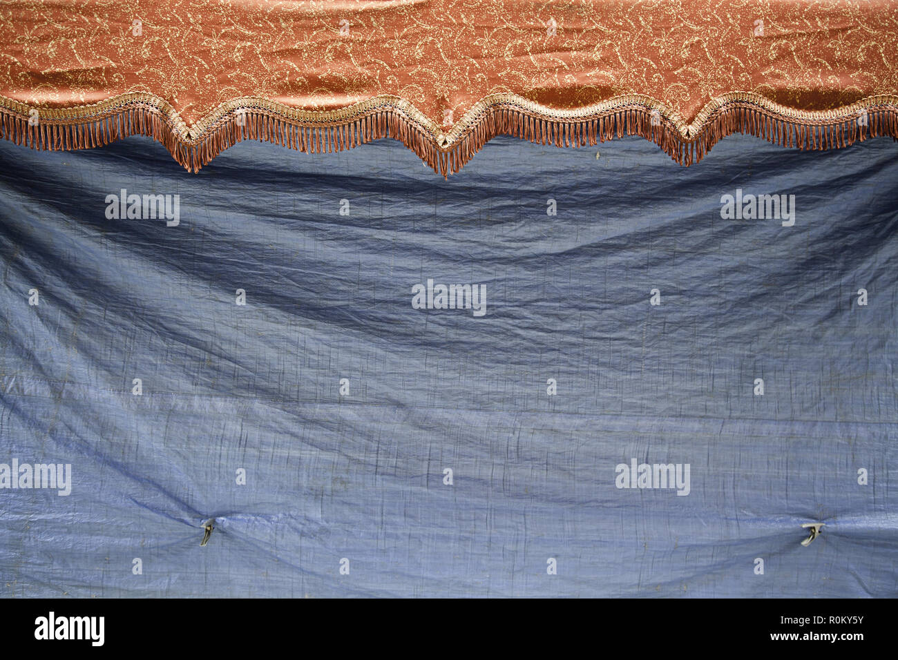 Textile fabric background detail of a fabric store with texture and ...