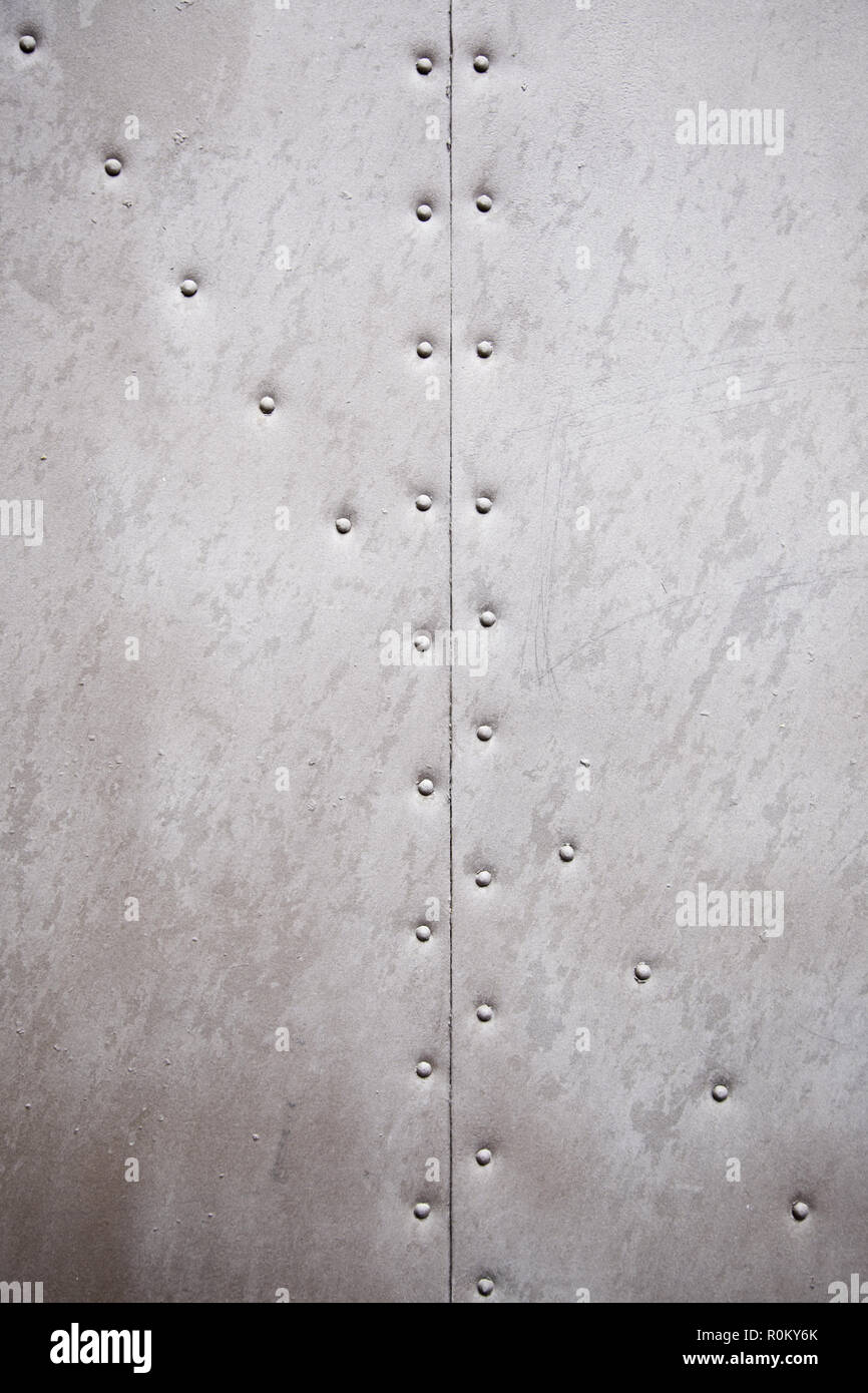 Metal wall texture, detail of a wall with rivets metal background with ...