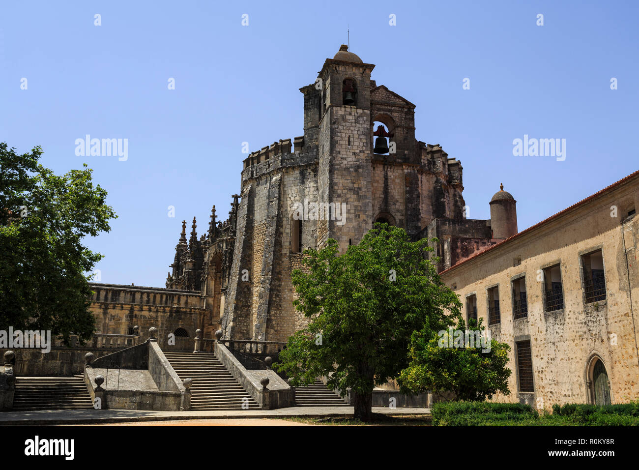 Entrance to the 12th century Templar Fortress and 16th century Gothic ...