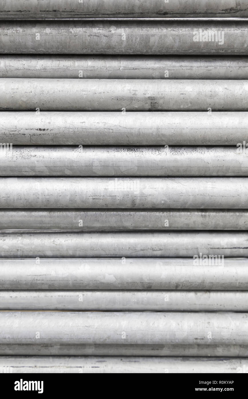 Metal pipes, metal rods detail rusted and dirty, steel and iron Stock ...