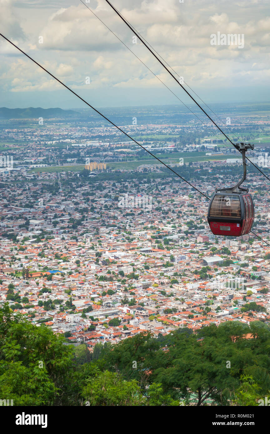Beautiful city of Salta North of Argentina Aerial view from cableway ...