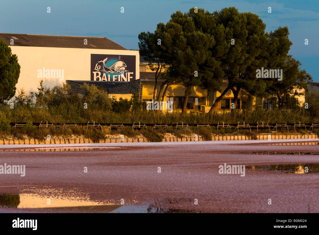 The saltworks before sunset Stock Photo - Alamy