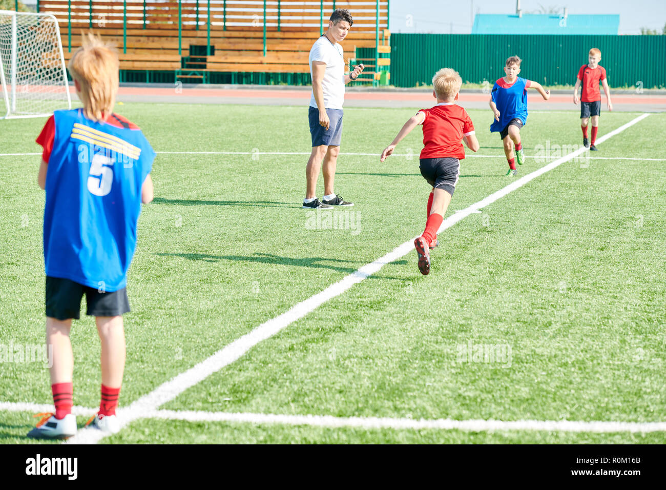 PE Lesson Outdoors Stock Photo - Alamy