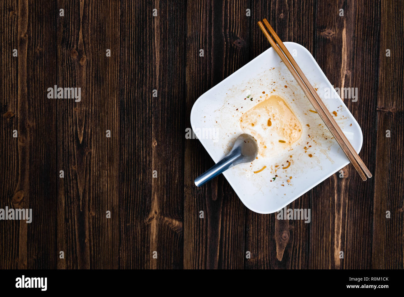 Empty soup bowl after lunch hi-res stock photography and images - Alamy