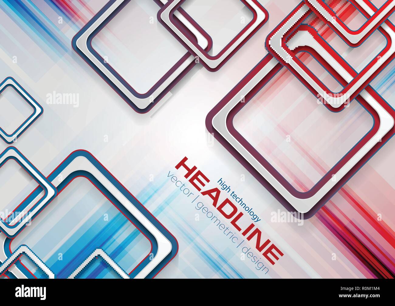 Red High Tech Wallpaper