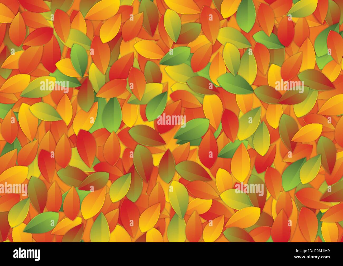 Bright autumn leaves abstract background. Vector design Stock Vector ...