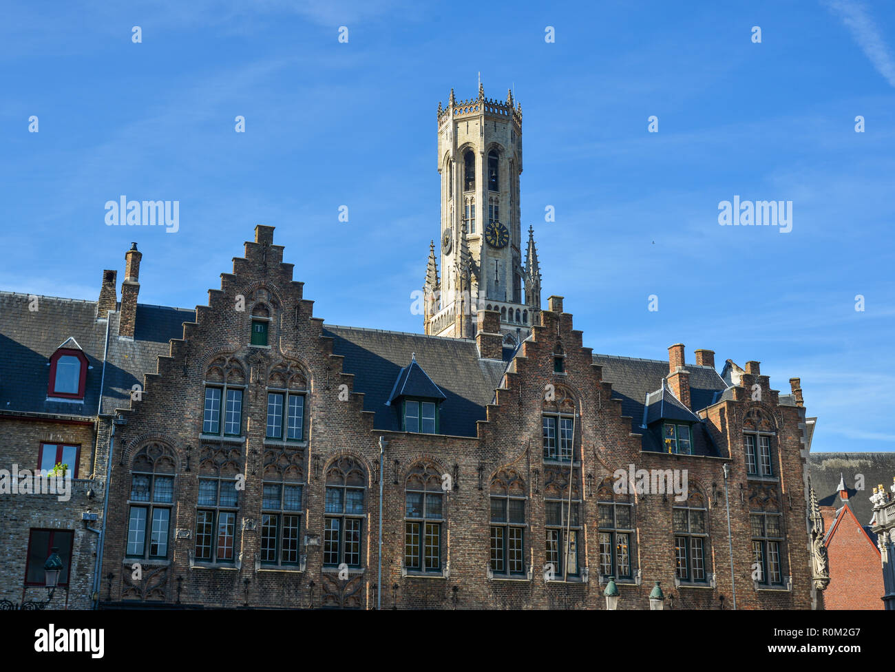 Historical centre of Bruges (Brugge), Belgium. Bruges is distinguished ...