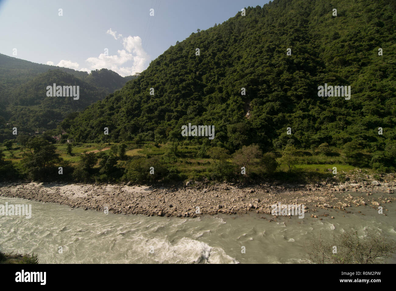 Sunset - Ganga River, Uttrakhand, India Stock Photo - Alamy