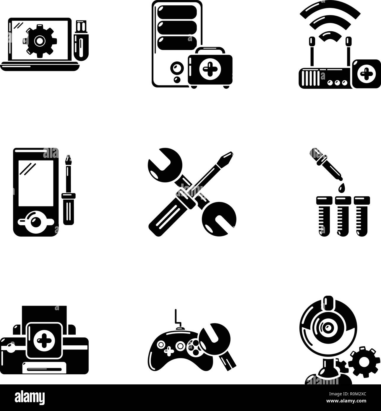 Multinational computer technology Stock Vector Images - Alamy