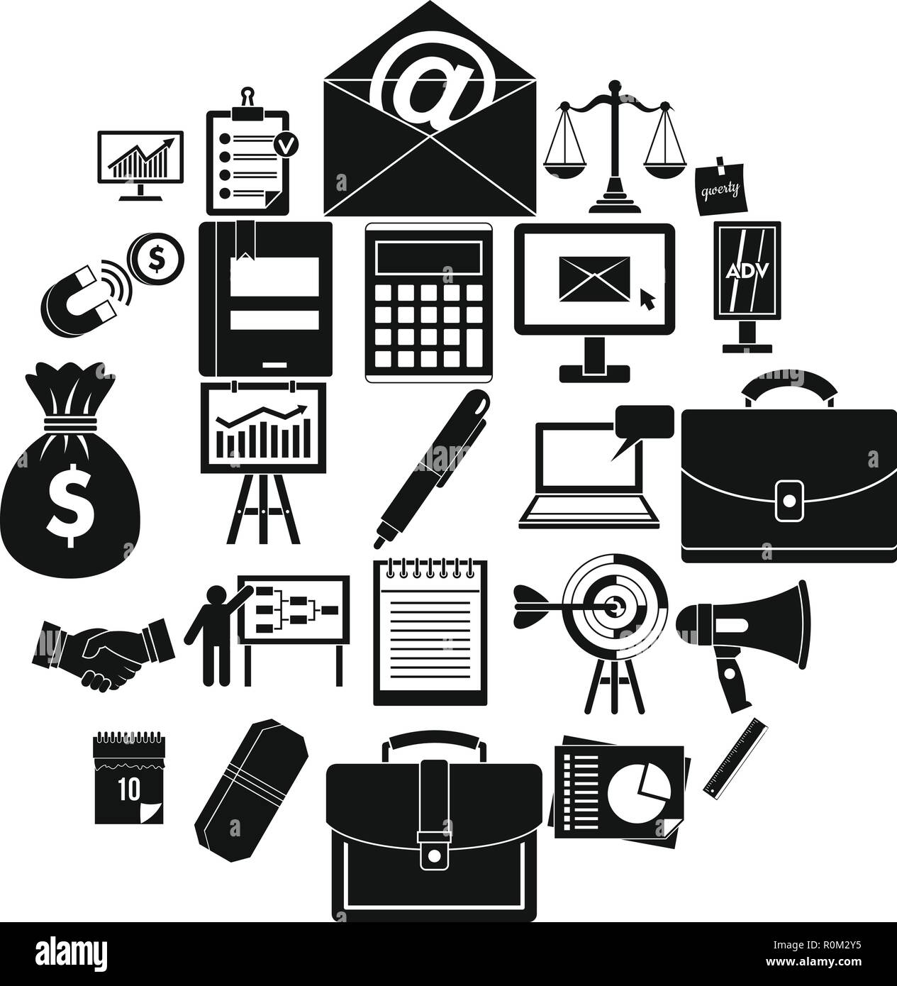 Gross product icons set, simple style Stock Vector Image & Art - Alamy