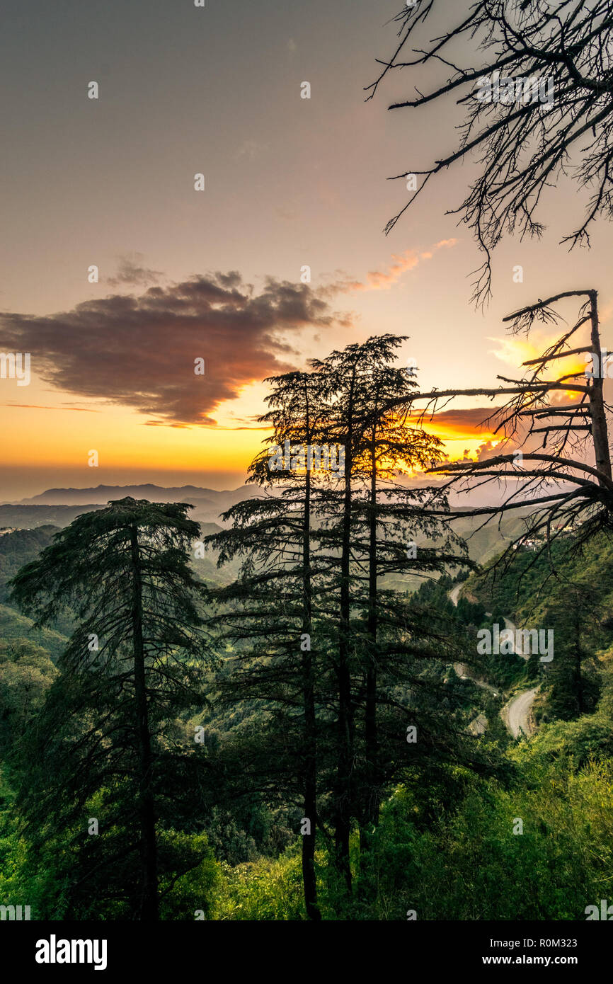 Sunset in Chakrata, Jaunsar-Bawar, Uttrakhand, India Stock Photo - Alamy