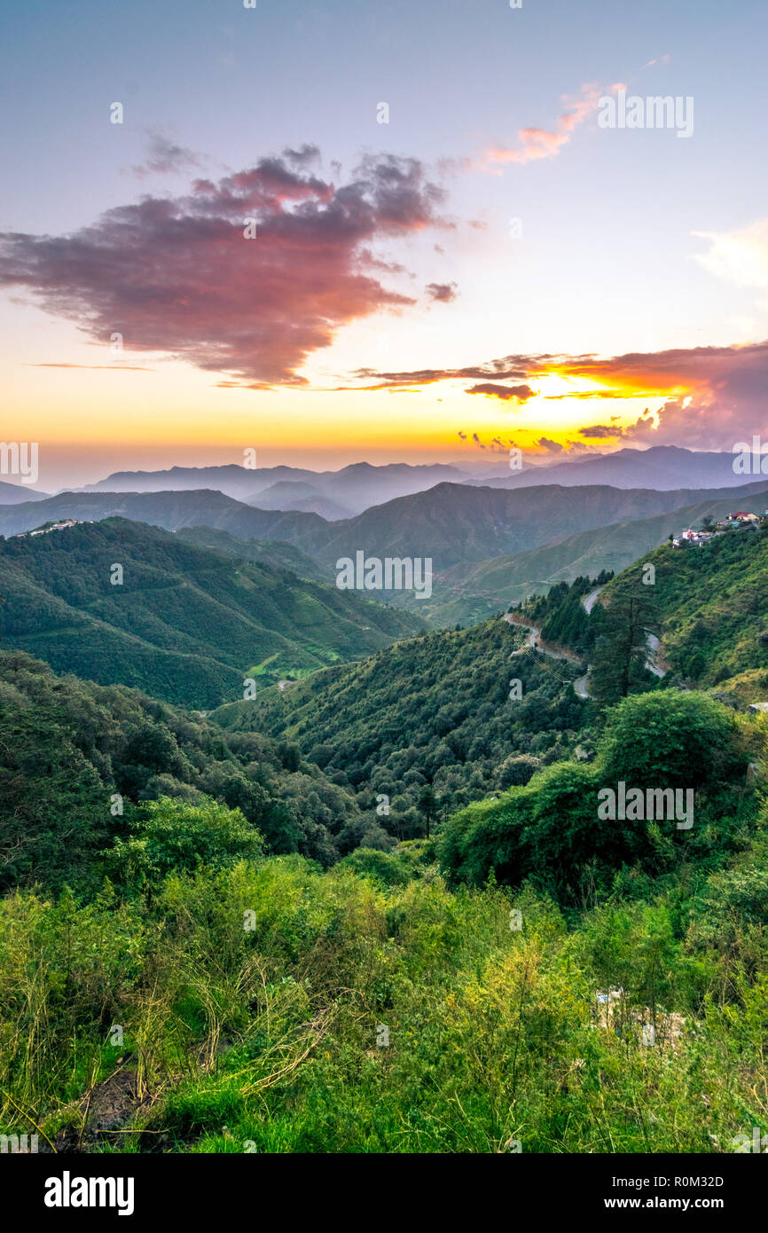 Sunset in Chakrata, Jaunsar-Bawar, Uttrakhand, India Stock Photo - Alamy