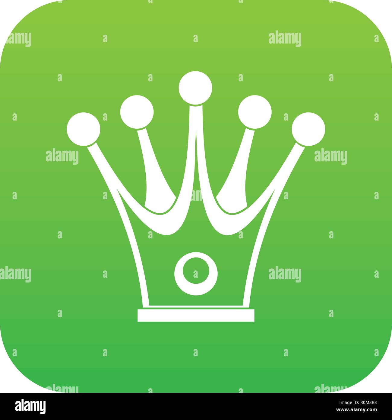 Crown icon digital green Stock Vector Image & Art - Alamy