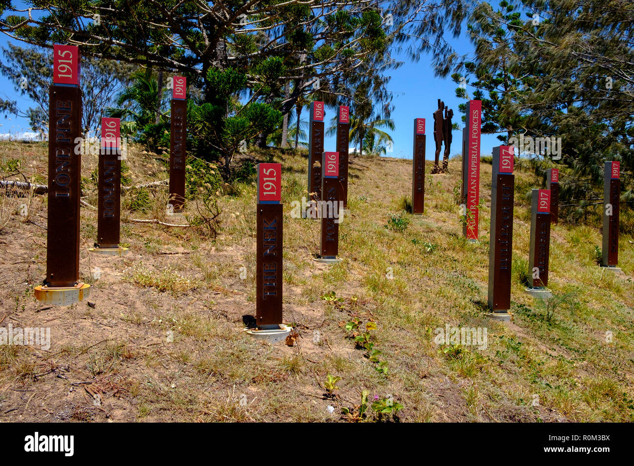 At Emu Park - Singing Ship & Anzac Memorial Stock Photo - Alamy