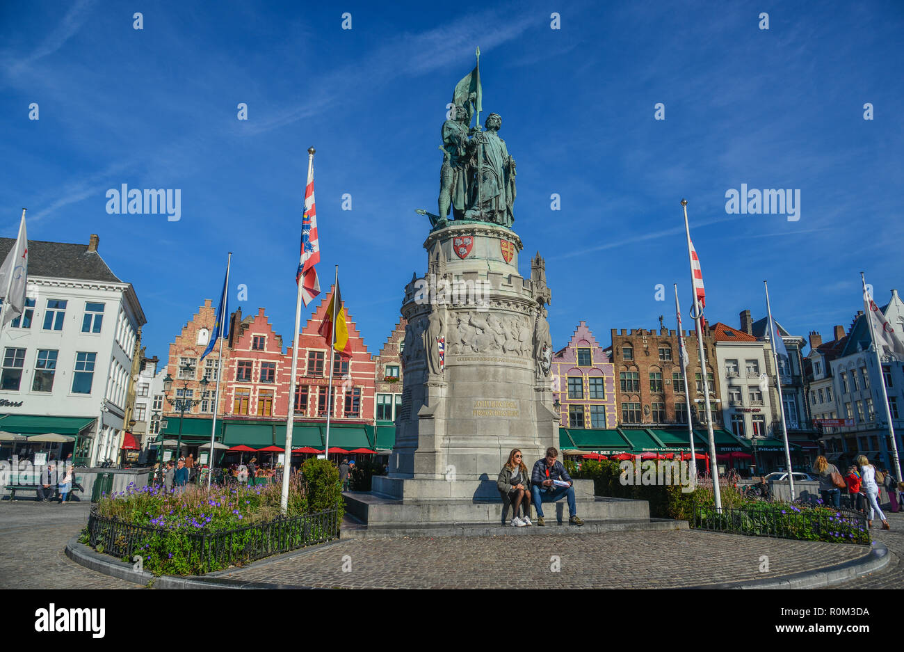Bruges, Belgium - Oct 5, 2018. Historical Monument of Bruges (Brugge ...