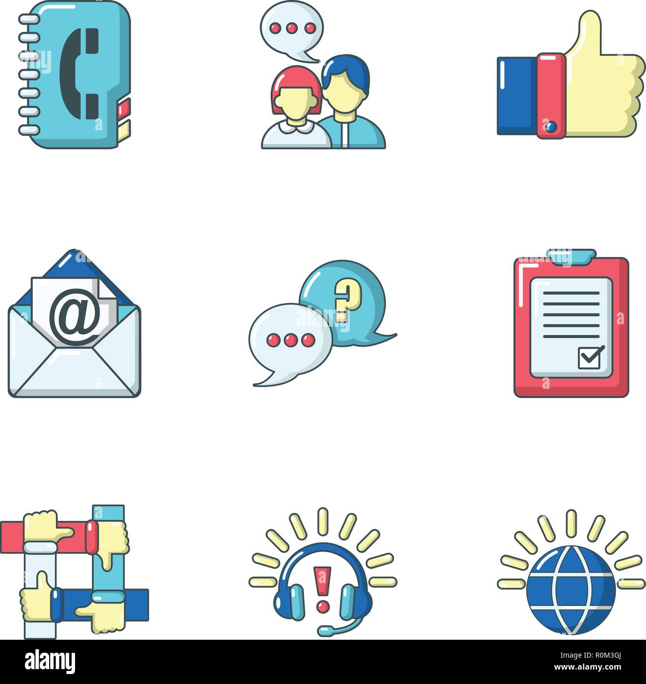 Help command icons set, cartoon style Stock Vector Image & Art - Alamy