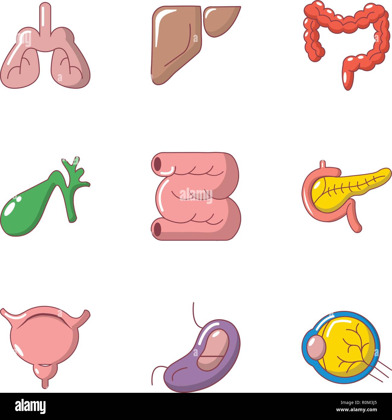 Intrinsic icons set, cartoon style Stock Vector Image & Art - Alamy