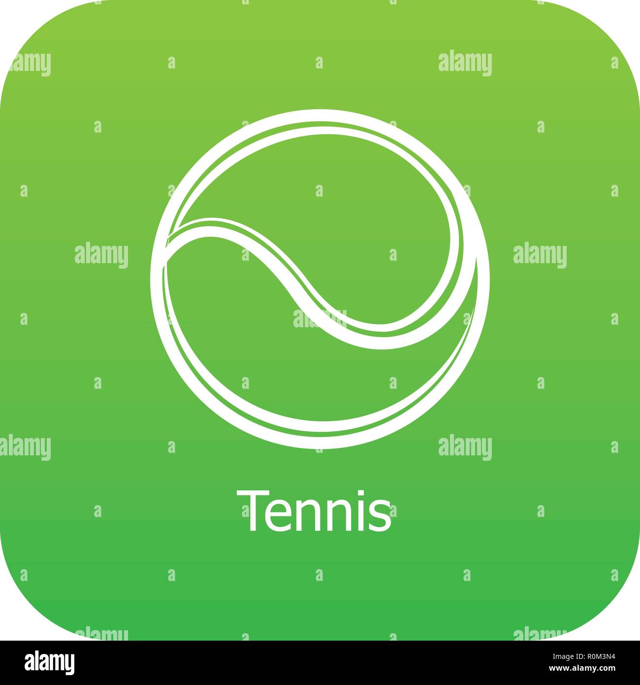 Tennis ball icon green vector Stock Vector Image & Art - Alamy