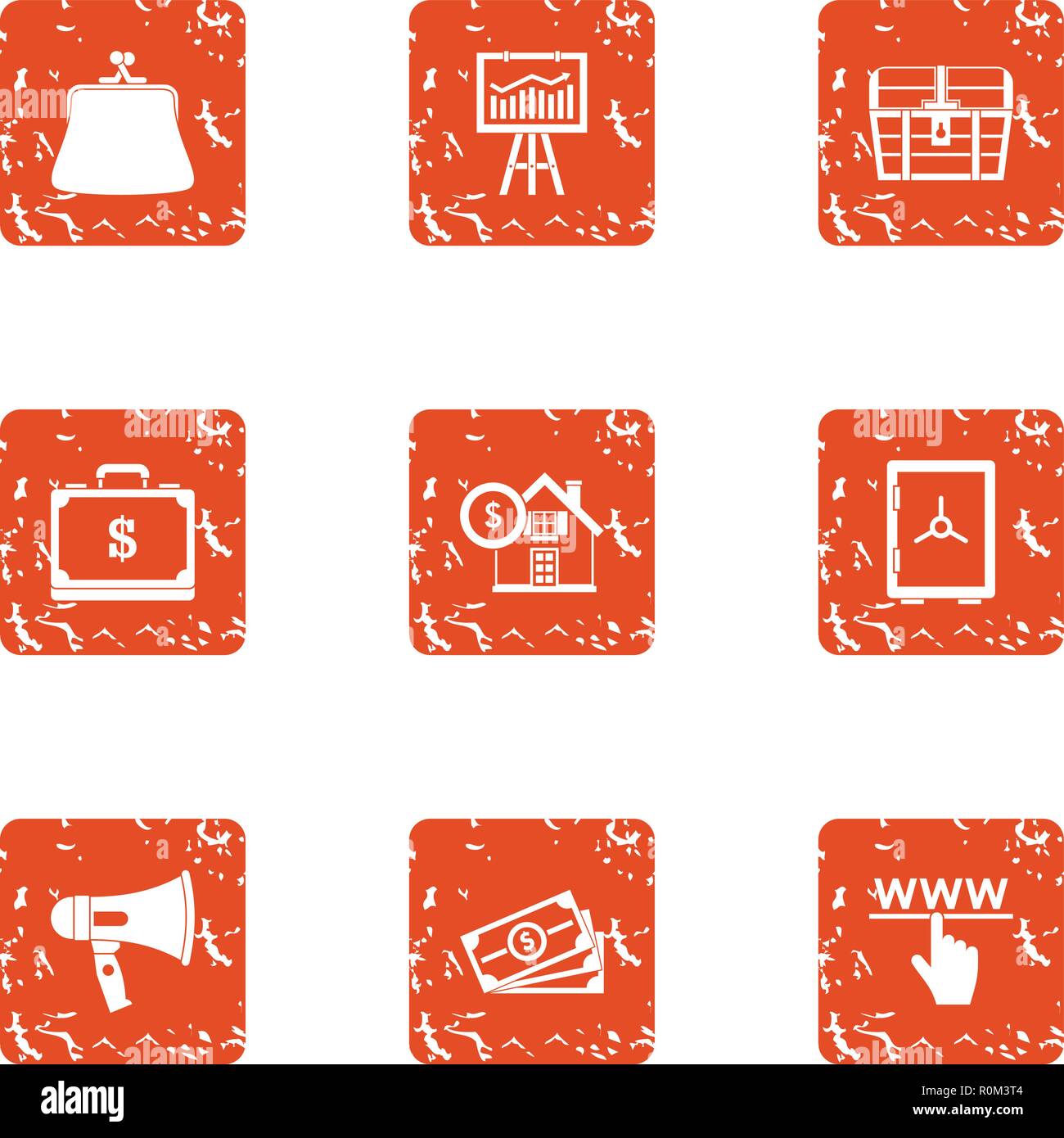 Necessary icons set, grunge style Stock Vector Image & Art - Alamy