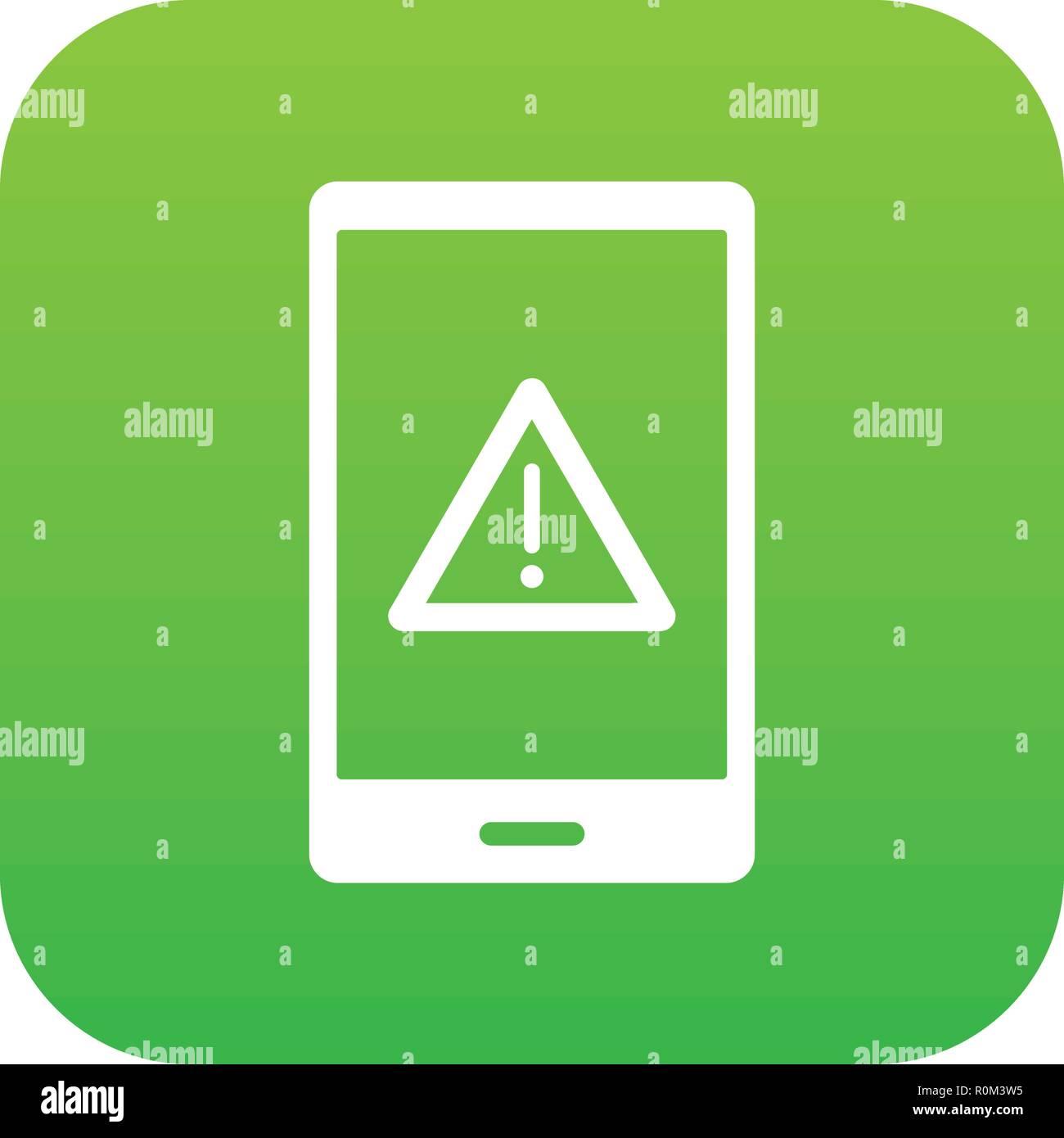 Not working phone icon digital green Stock Vector Image & Art - Alamy