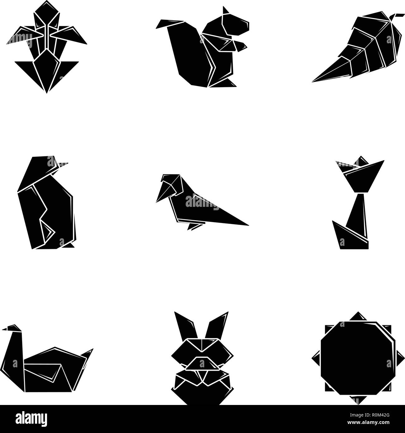 Isoline icons set, simple style Stock Vector Image & Art - Alamy