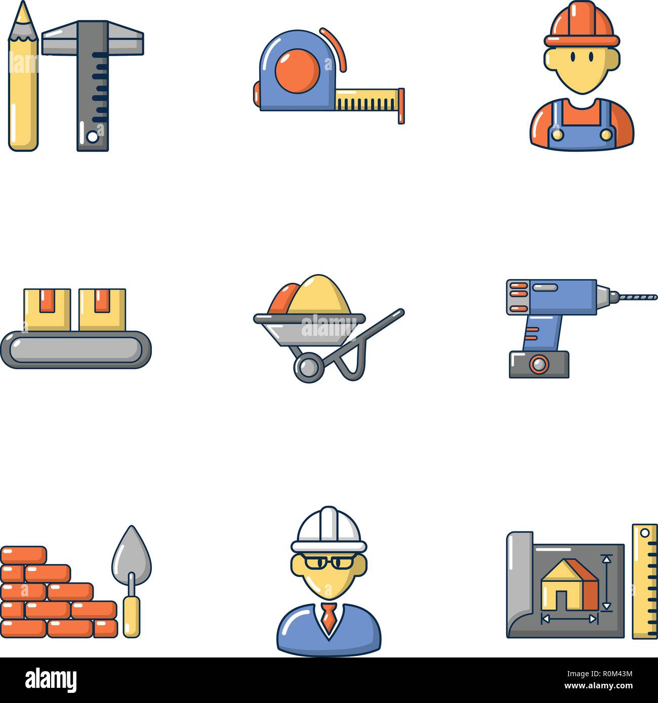 Proficient icons set, cartoon style Stock Vector Image & Art - Alamy