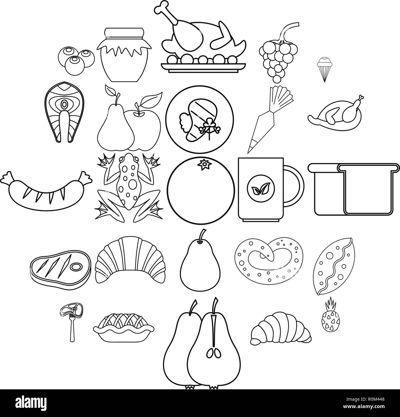 Restaurant fare Stock Vector Images - Alamy