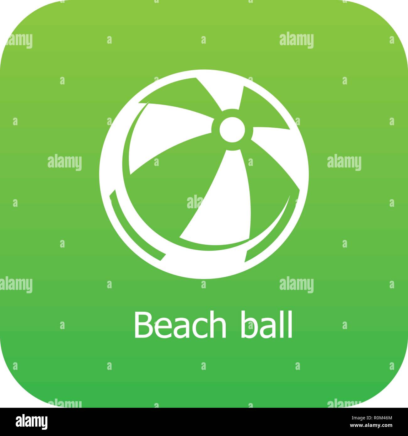 Beach ball icon green vector Stock Vector Image & Art - Alamy
