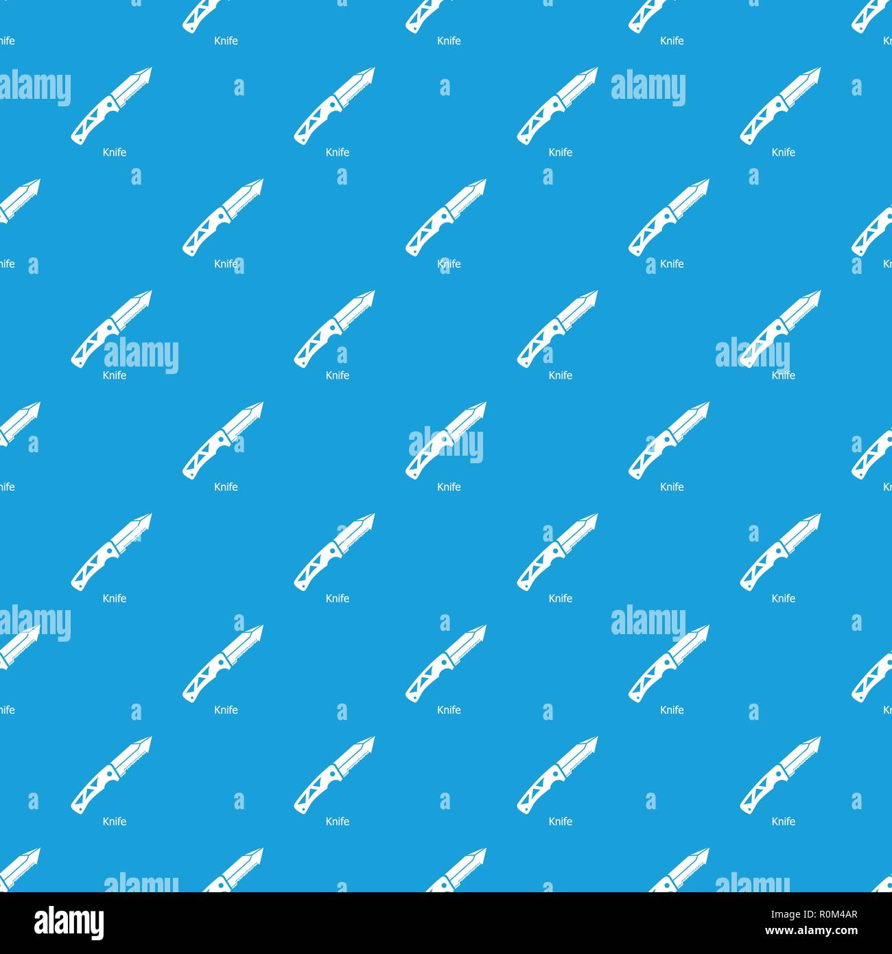 Knife pattern vector seamless blue Stock Vector Image & Art - Alamy