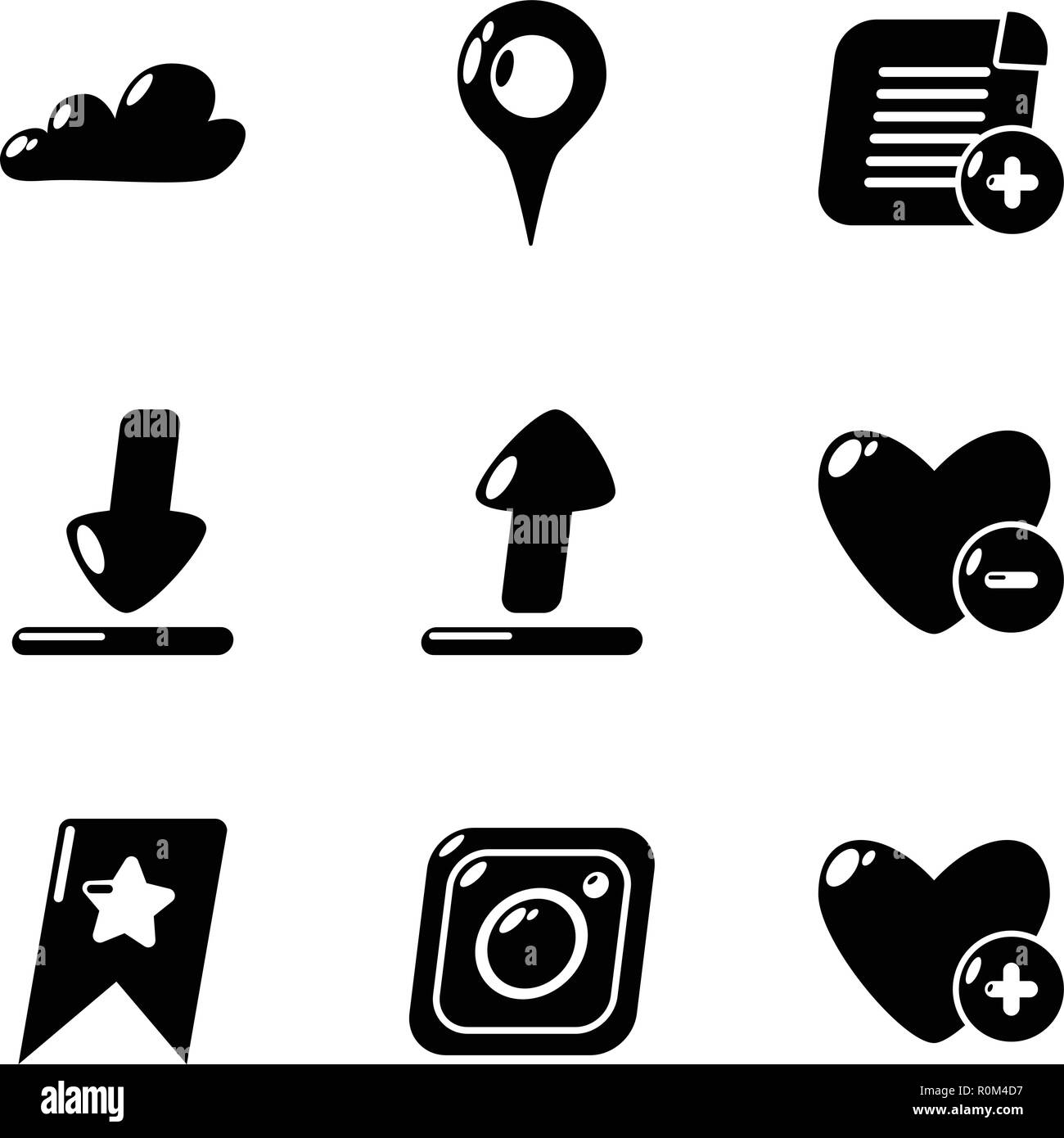 Indicate icons set, simple style Stock Vector Image & Art - Alamy