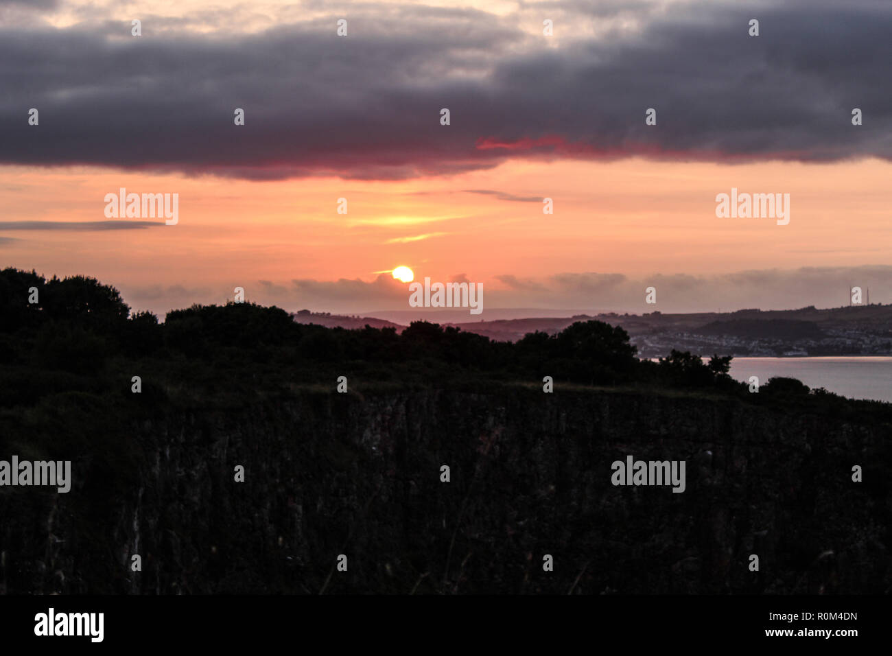 Sunset at Berry Head, Brixham, Devon Stock Photo - Alamy