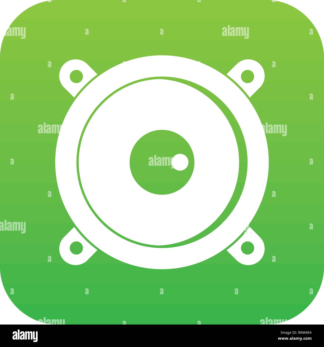 Audio speaker icon digital green Stock Vector Image & Art - Alamy